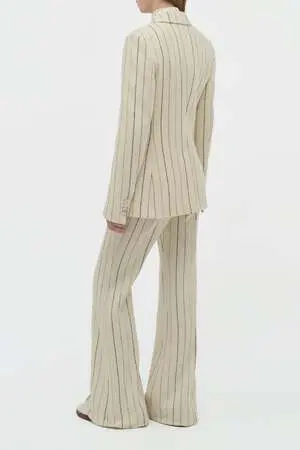 Gabriela Hearst Leiva Pinstripe Wool Cashmere Blazer