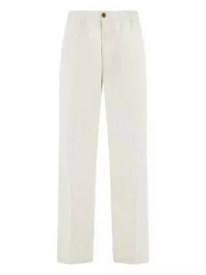 Ferragamo Button Detailed Pants For Men