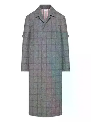 Thom Browne Checked Coat With Armband