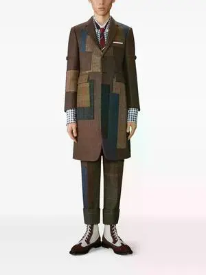 Thom Browne Hunting Tweed Patchwork Coat