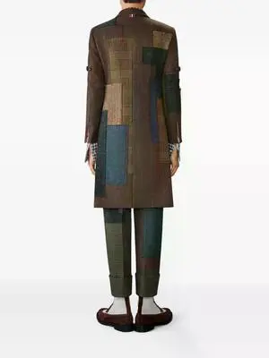Thom Browne Hunting Tweed Patchwork Coat
