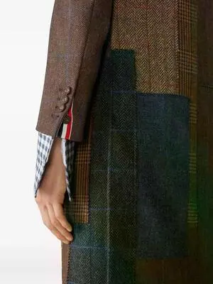 Thom Browne Hunting Tweed Patchwork Coat