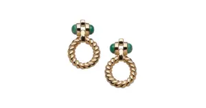 Jennifer Zeuner Jewelry Davis 1" Hoop Earrings - One-color
