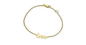Jennifer Zeuner Jewelry Addison Love Bracelet - Gold