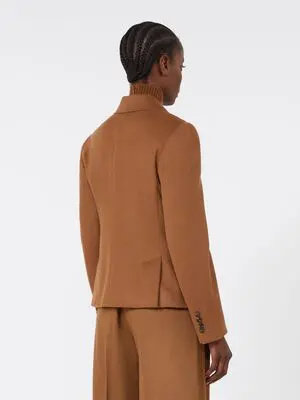 Max Mara Draped Baby Camel Zibeline Jacket