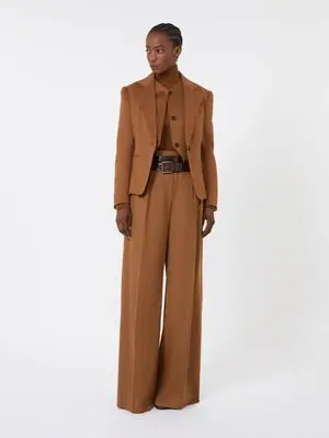Max Mara Draped Baby Camel Zibeline Jacket