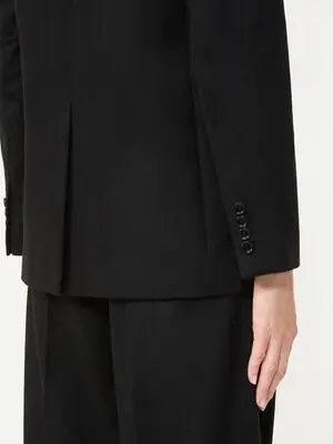Max Mara Draped Camel Hair Blazer - Black