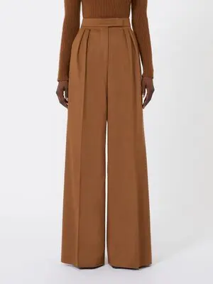 Max Mara Wide Leg Zibeline Trousers