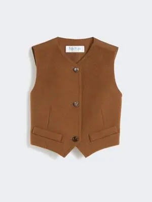 Max Mara Lightweight Baby Camel Zibeline Waistcoat