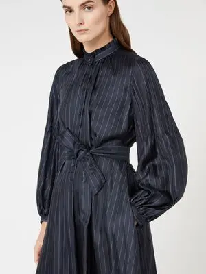 Max Mara Long Silk Shirt Dress