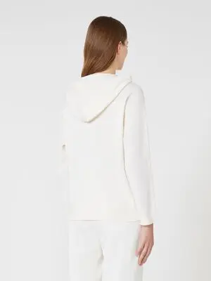 Max Mara Oversized Wool Hoodie With Embroidery