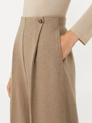 Max Mara Cashmere Flannel Trousers