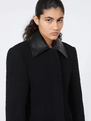 Max Mara Fitted Wool Blend Coat