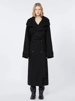 Max Mara Double-faced Pure Wool Trench Coat