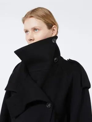 Max Mara Double-faced Pure Wool Trench Coat