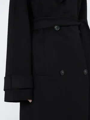 Max Mara Double-faced Pure Wool Trench Coat
