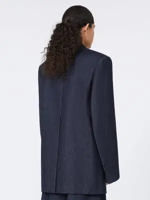 Max Mara Comfort-fit Denim Blazer
