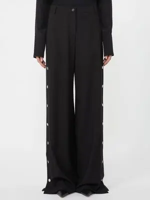 Max Mara Button-up Wool Trousers