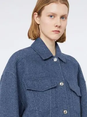 Max Mara Wool Denim-style Jacket