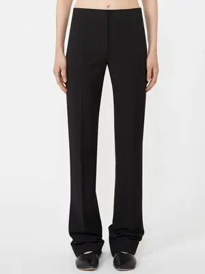 Max Mara Low-rise Stretch Trousers - Black