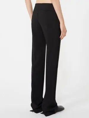 Max Mara Low-rise Stretch Trousers - Black