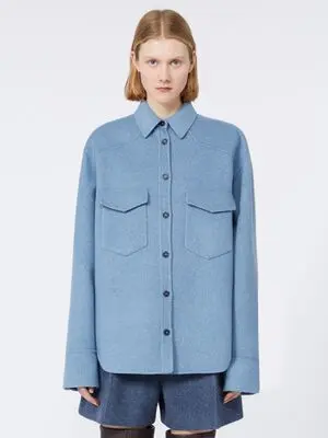 Max Mara Oversized Pure Wool Shirt