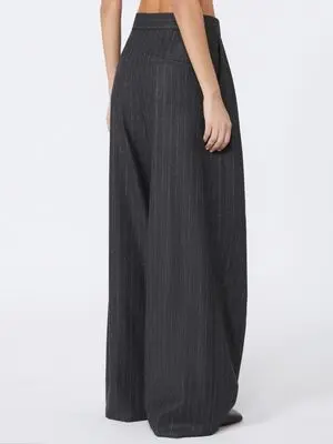 Max Mara Wide-leg Wool-blend Trousers