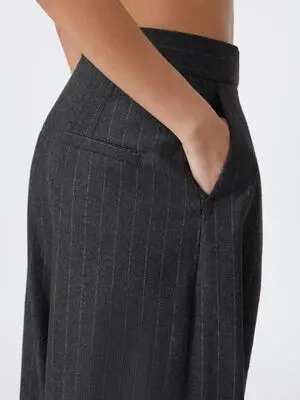 Max Mara Wide-leg Wool-blend Trousers