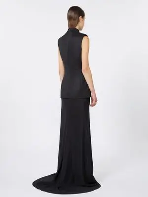 Max Mara Long Bi-material Dress