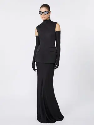 Max Mara Long Bi-material Dress