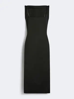 Max Mara Long Dress With Thin Shoulder Straps