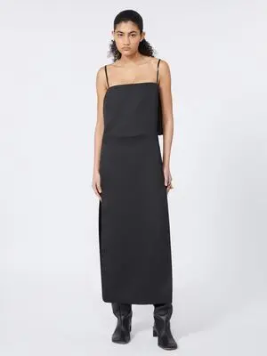 Max Mara Long Dress With Thin Shoulder Straps