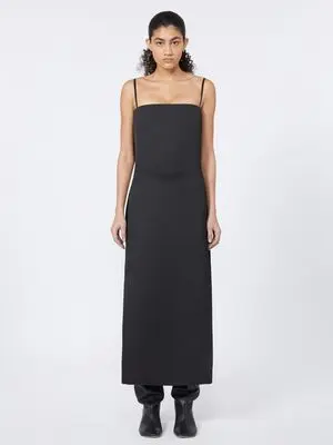 Max Mara Long Dress With Thin Shoulder Straps
