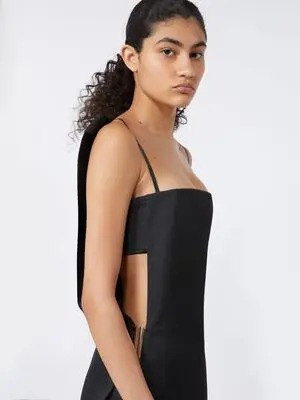 Max Mara Long Dress With Thin Shoulder Straps
