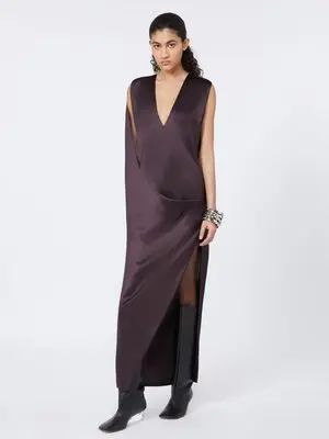Max Mara Viscose Satin Runway Dress