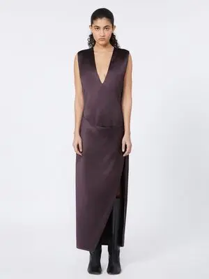 Max Mara Viscose Satin Runway Dress
