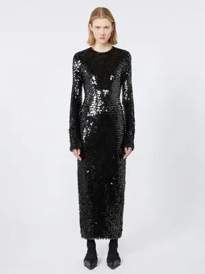 Max Mara Sequin-adorned Jersey Dress
