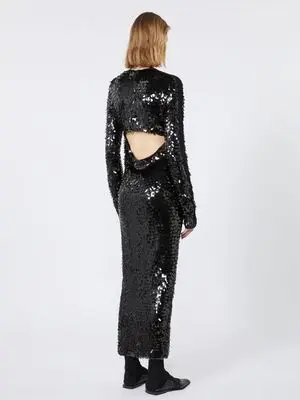 Max Mara Sequin-adorned Jersey Dress