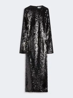 Max Mara Sequin-adorned Jersey Dress