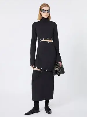 Max Mara Shortenable Scuba Jersey Dress