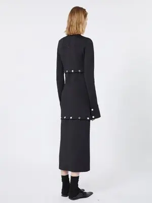 Max Mara Shortenable Scuba Jersey Dress