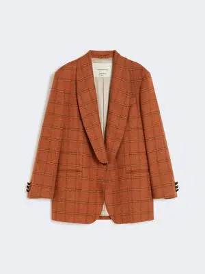 Max Mara Patterned Wool Blend Blazer
