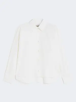 Max Mara Oversized Cropped Poplin Shirt