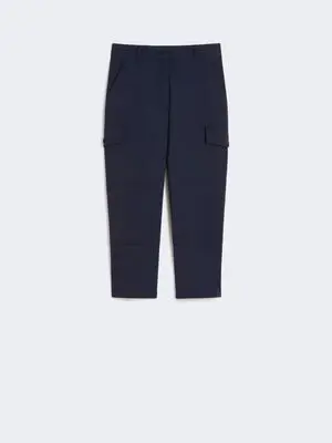Max Mara Tech Wool Carrot Trousers