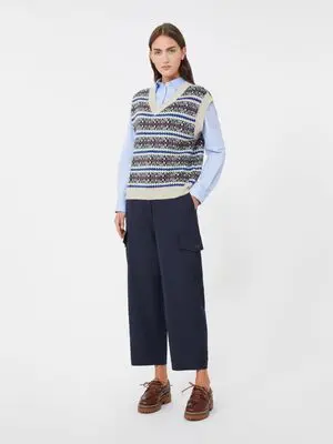 Max Mara Tech Wool Carrot Trousers