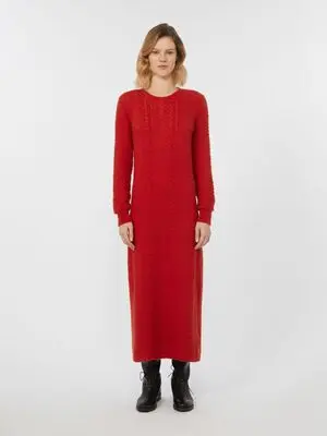 Max Mara Mohair-blend Midi Dress