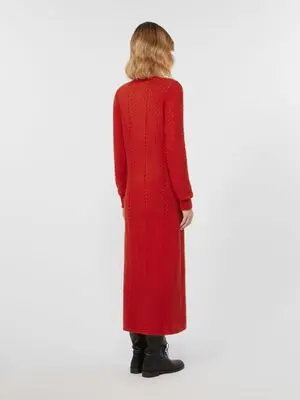 Max Mara Mohair-blend Midi Dress