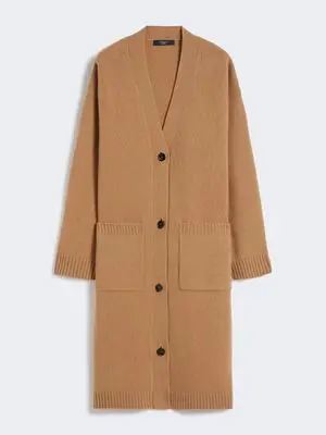 Max Mara Long Wool Knit Cardigan