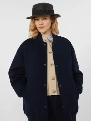 Max Mara Double Wool Bomber Jacket