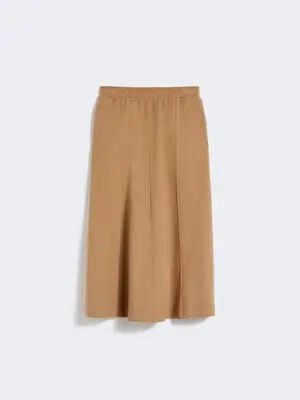Max Mara Drap-effect Jersey Midi Skirt
